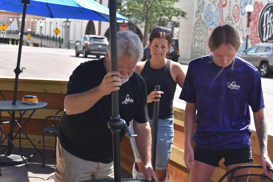 Lakes on 1st opening first parklet of the summer | News, Sports, Jobs ...